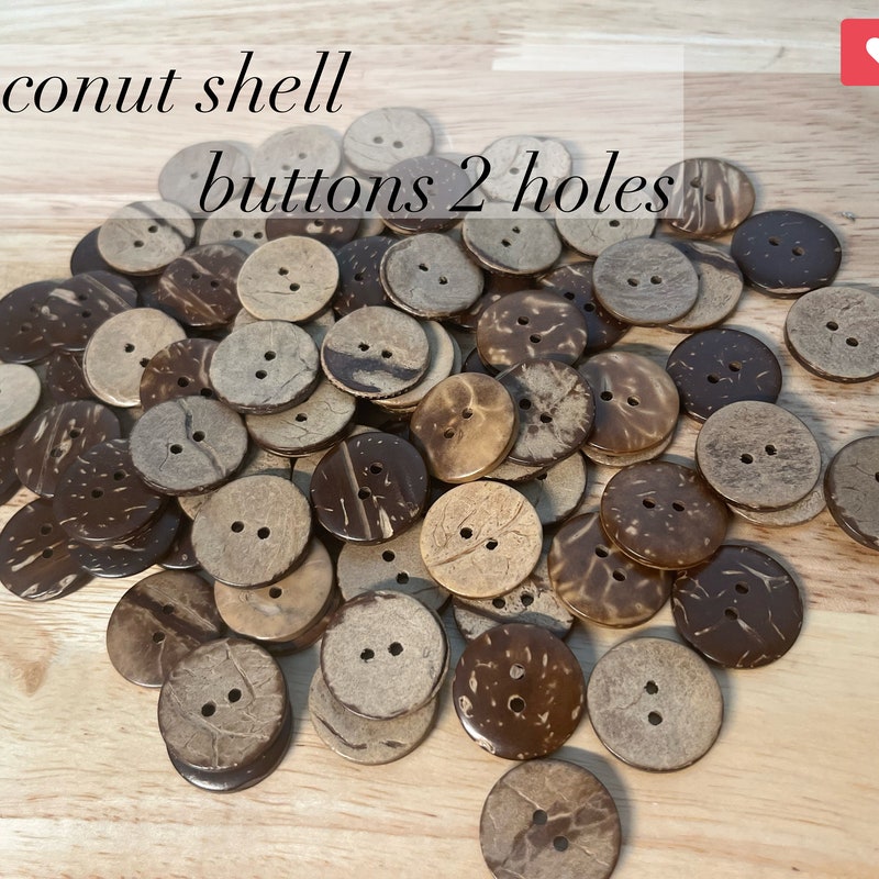 Coconut Shell Button - Etsy