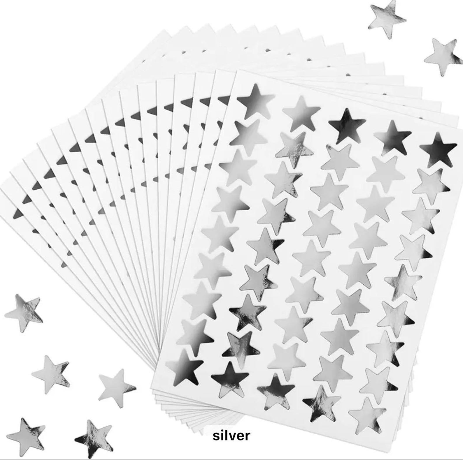 Metallic Star Stickers: Mixed Color Reward Stickers for Kids - Etsy