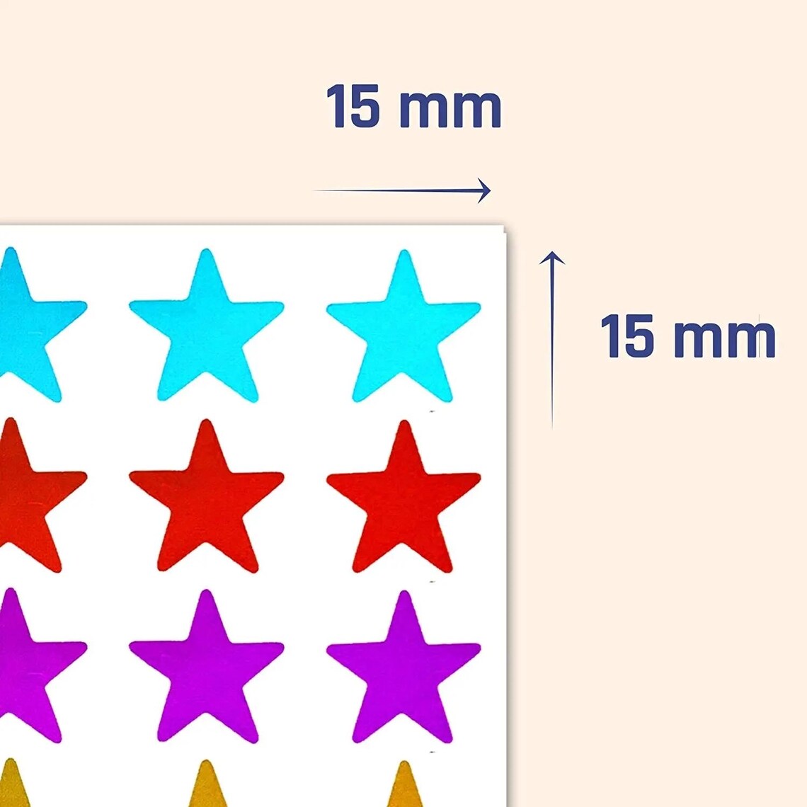 Metallic Star Stickers: Mixed Color Reward Stickers for Kids - Etsy