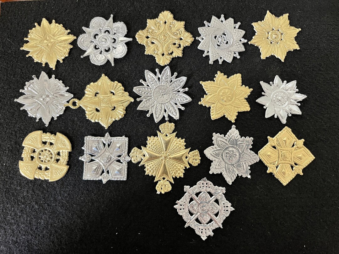 16 Small Medallions Dresden Trims Paper German Paper Lace DIY ...