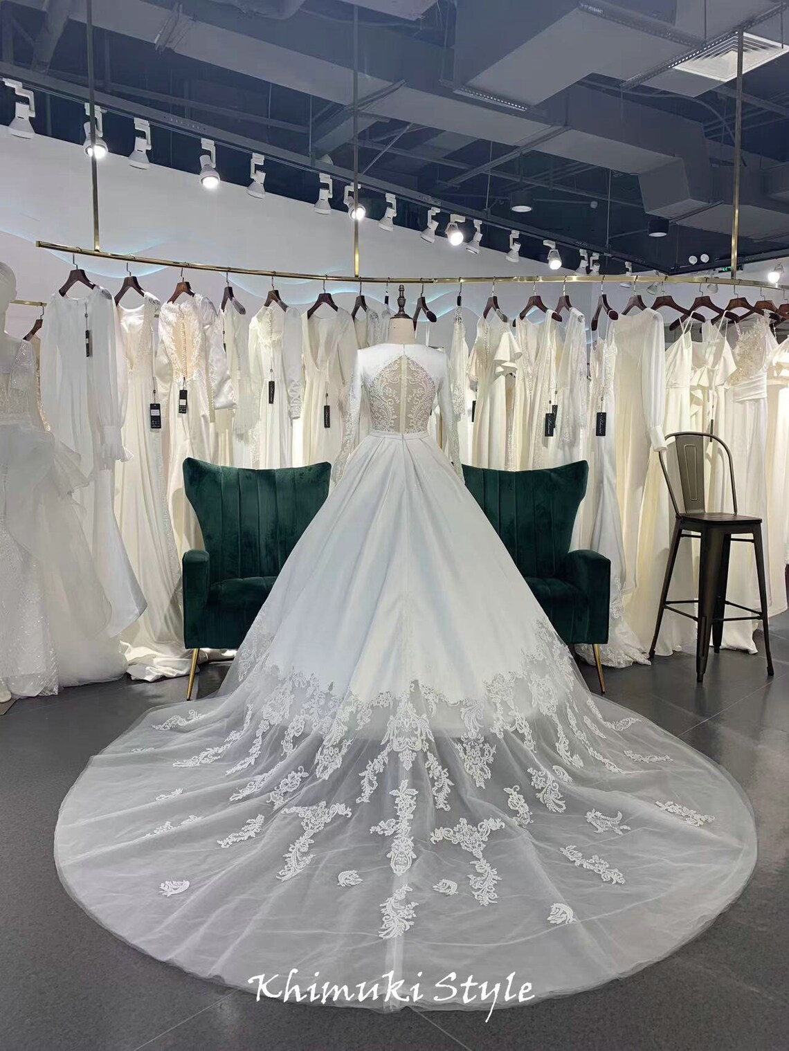 Vintage Modest Long Sleeve Wedding Dress - Etsy