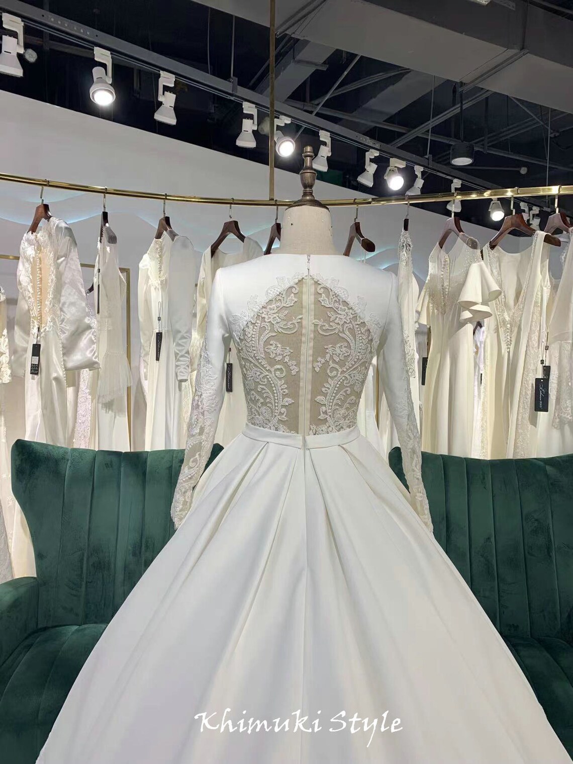 Vintage Modest Long Sleeve Wedding Dress - Etsy