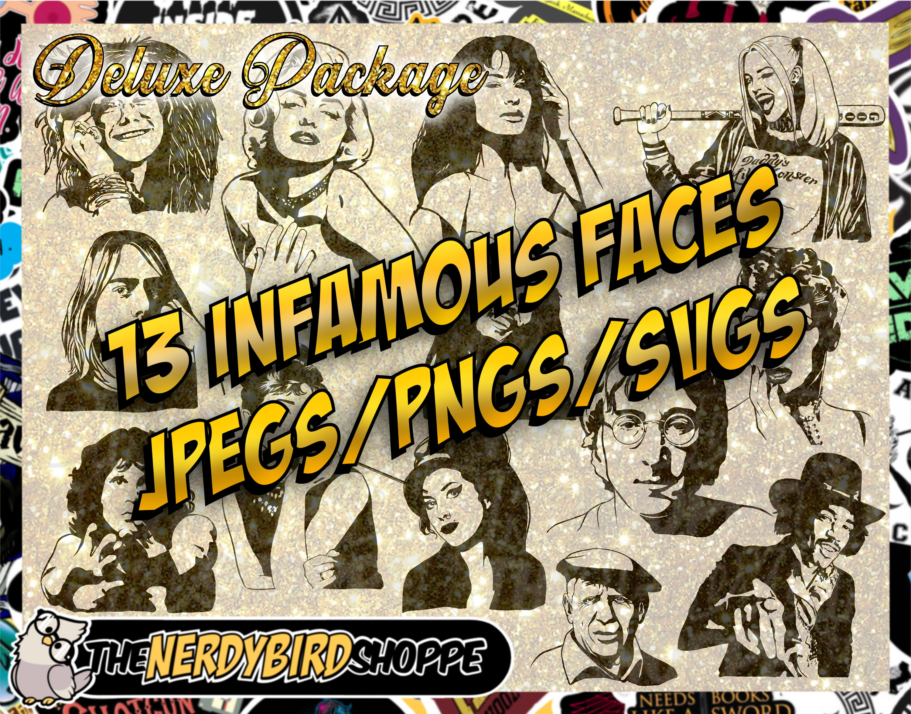Deluxe-13 Infamous Faces 1 - Etsy