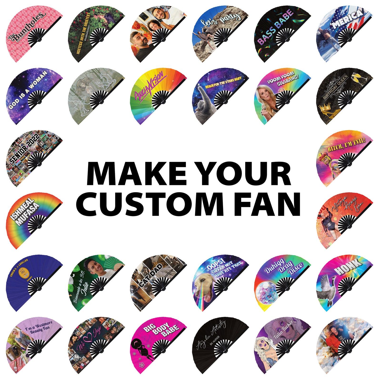 Custom Hand Fan Personalized Foldable Hand Fan Customized - Etsy