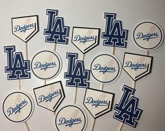 La Dodger Cupcake Toppers - Etsy