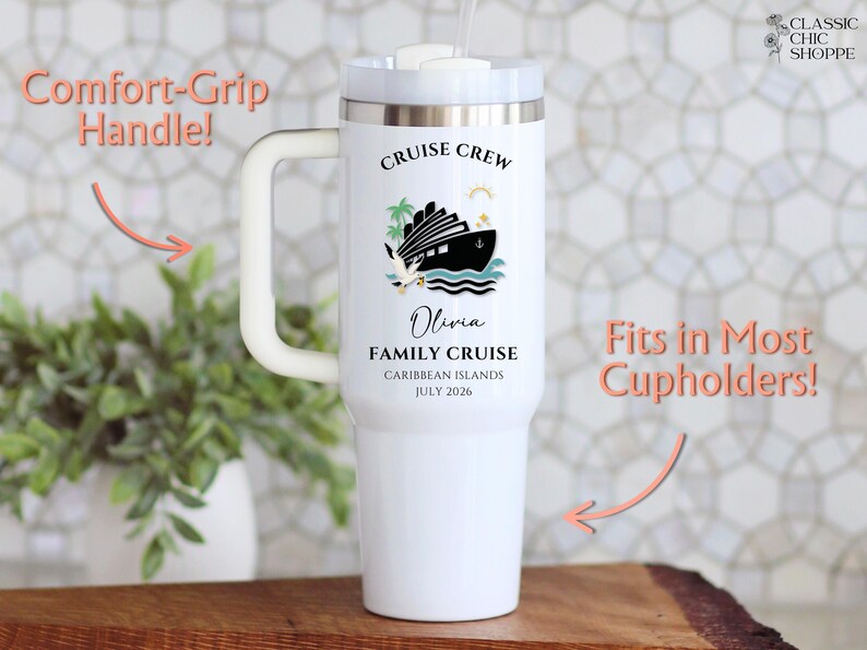 Cruise Crew Tumbler • Personalized Family Cruise Cup - Etsy