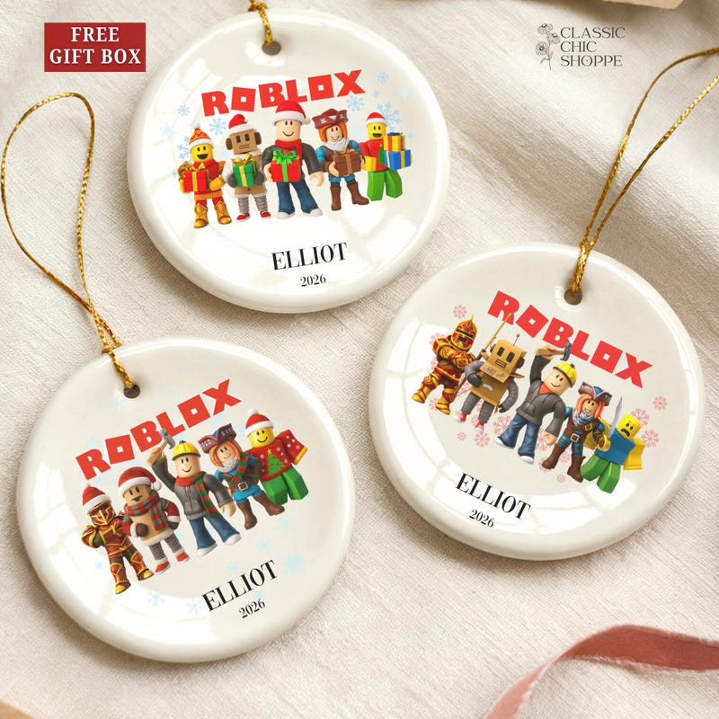 Roblox Christmas Ornament - Etsy