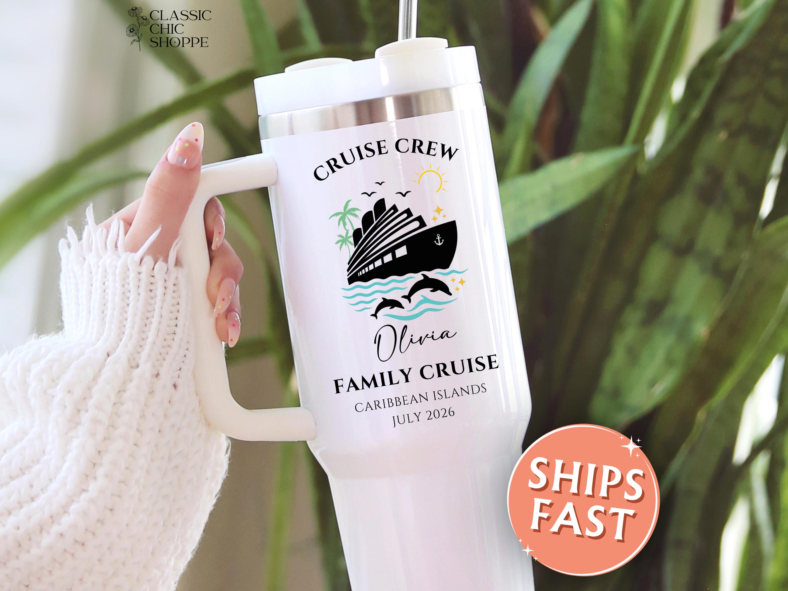 Cruise Crew Tumbler • Personalized Family Cruise Cup - Etsy