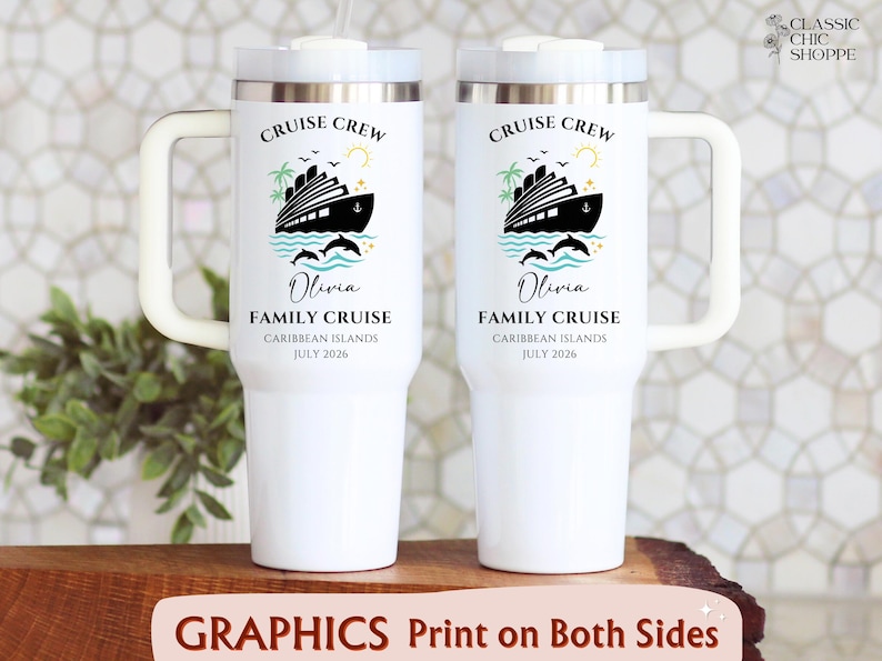Cruise Crew Tumbler • Personalized Family Cruise Cup - Etsy