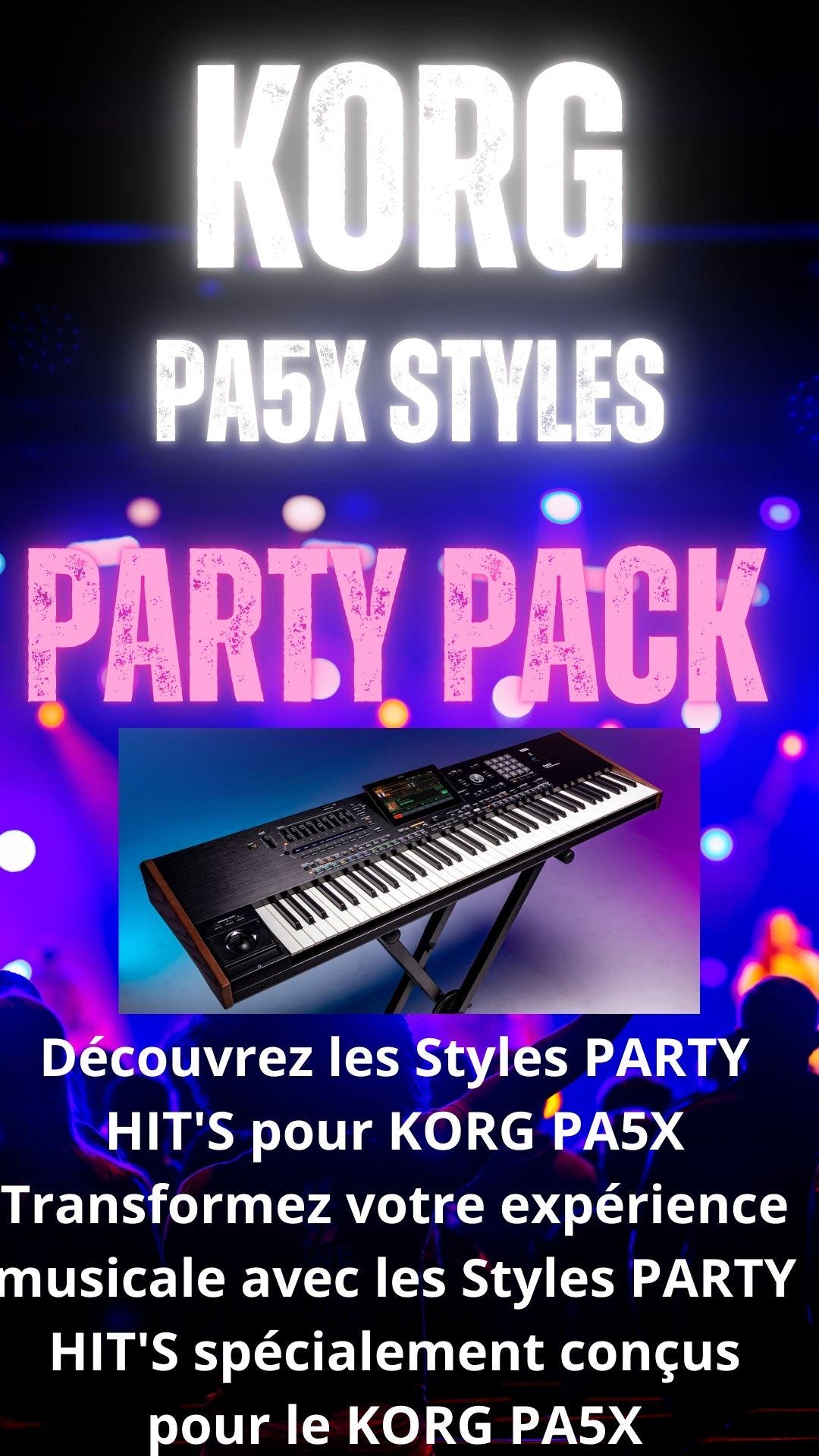 KORG Styles for PA5X party Hit's KST/STG Immediate Download Format ...