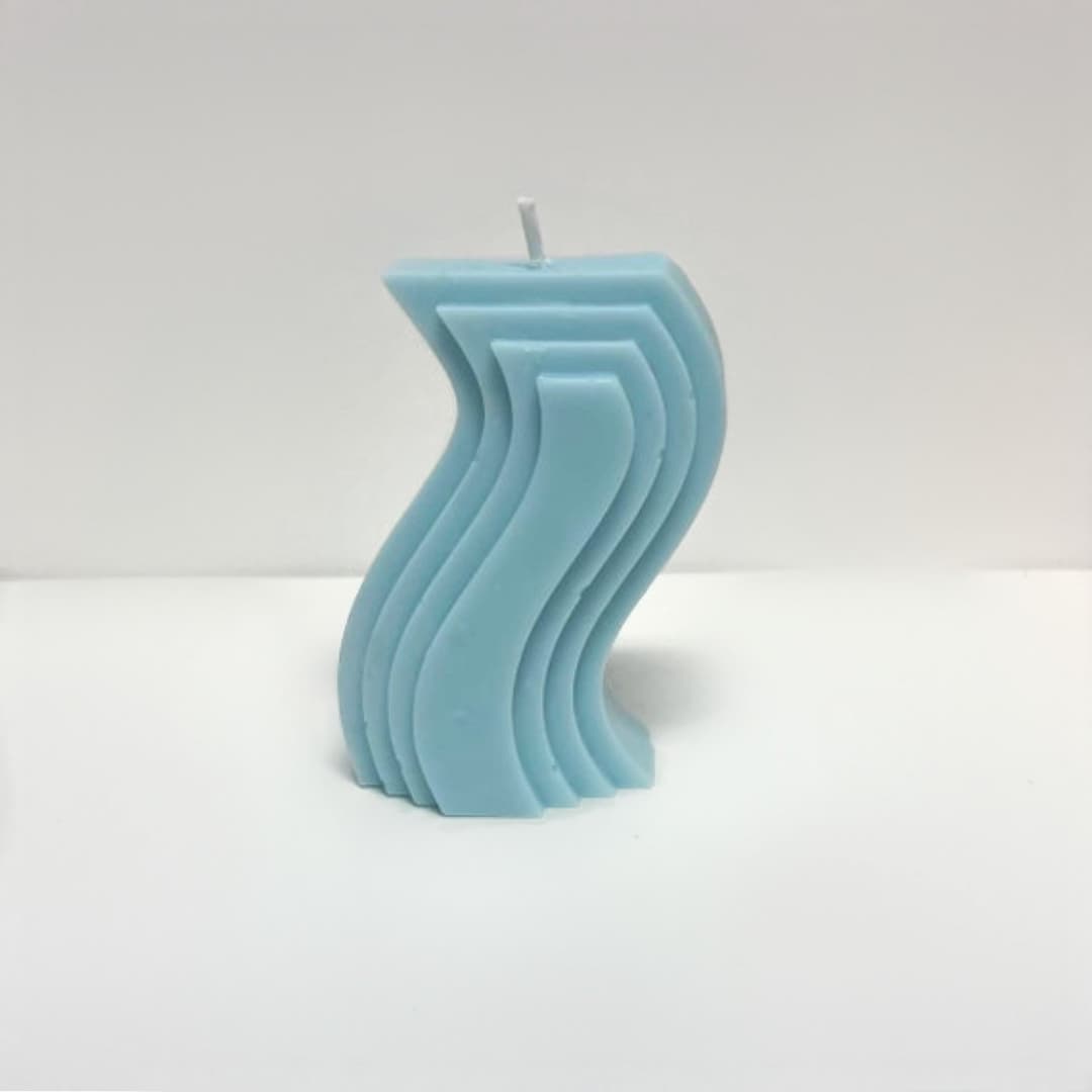 Wave Candle Modern Interior Design Home Decor Minimalist - Etsy