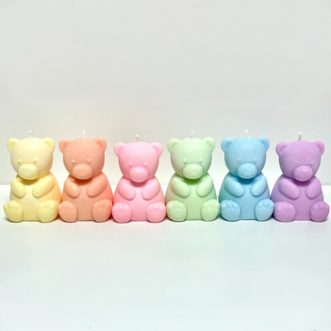 Mini Bear Candle Modern Interior Design Home Decor Minimal Minimalist ...