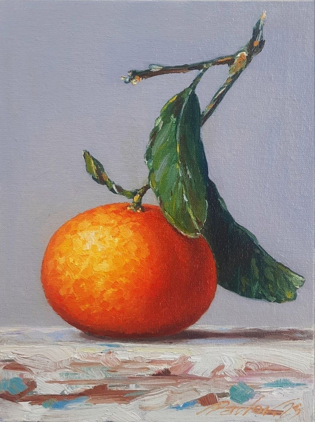 Tangerine, Fruit Still Life, Fruit Art, Citrus Painting, Tangerine Art ...
