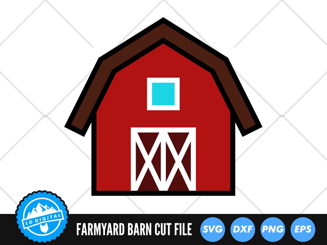 Barn SVG Files Barn Outline SVG Cut Files Farm Vector - Etsy Ireland
