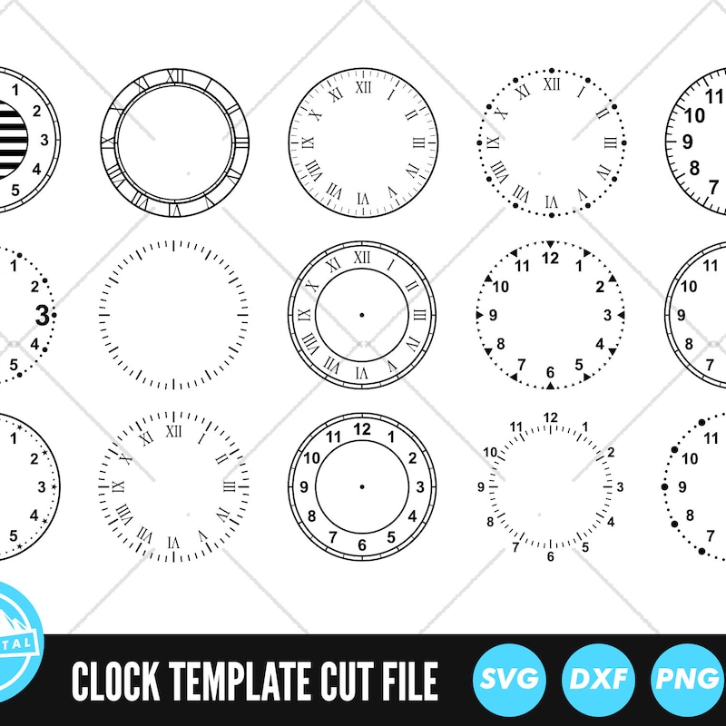 Printable Clock Face - Etsy