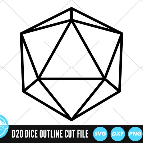 Polyhedral Dice D20 SVG Dice Bundle SVG Polyhedron Dice - Etsy