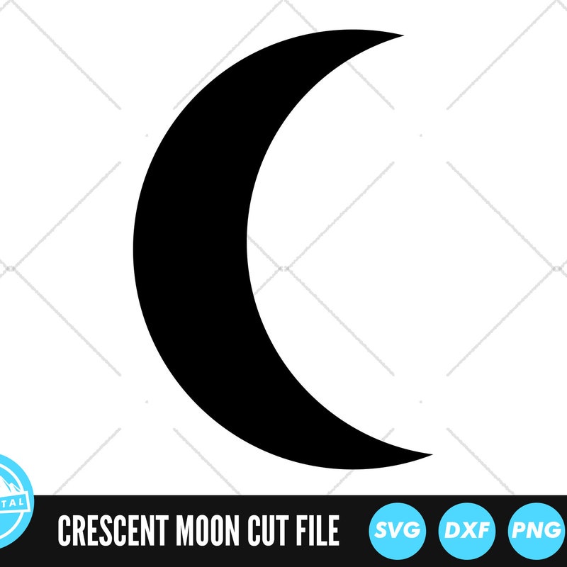 Crescent Moon Svg - Etsy