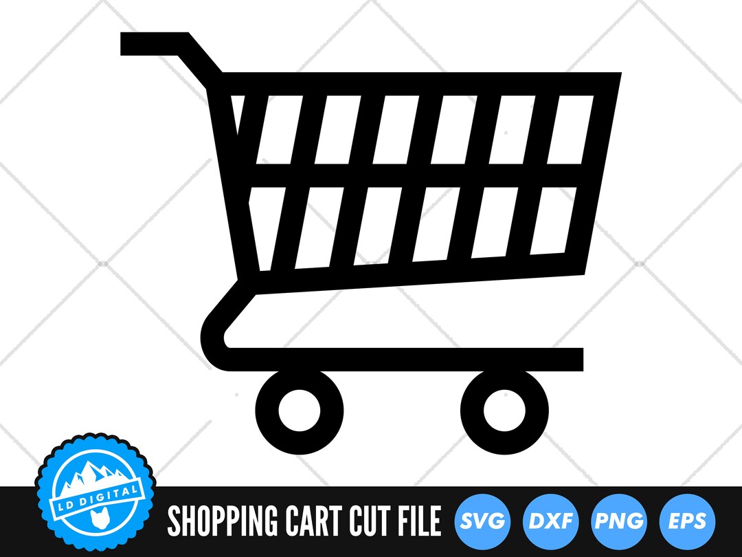 Shopping Cart SVG Files | Checkout SVG Cut Files | Shopping Trolley SVG ...