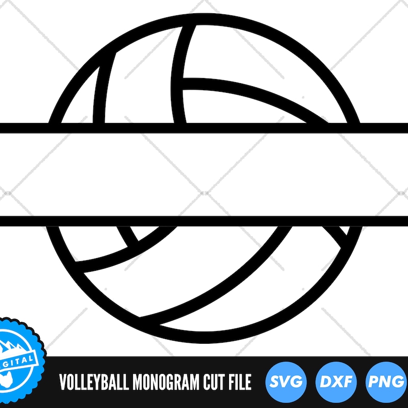 Volleyball Monogram - Etsy
