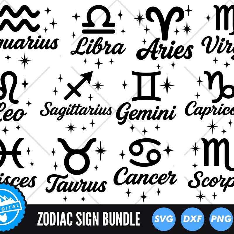 Astrology Sign Vector - Etsy
