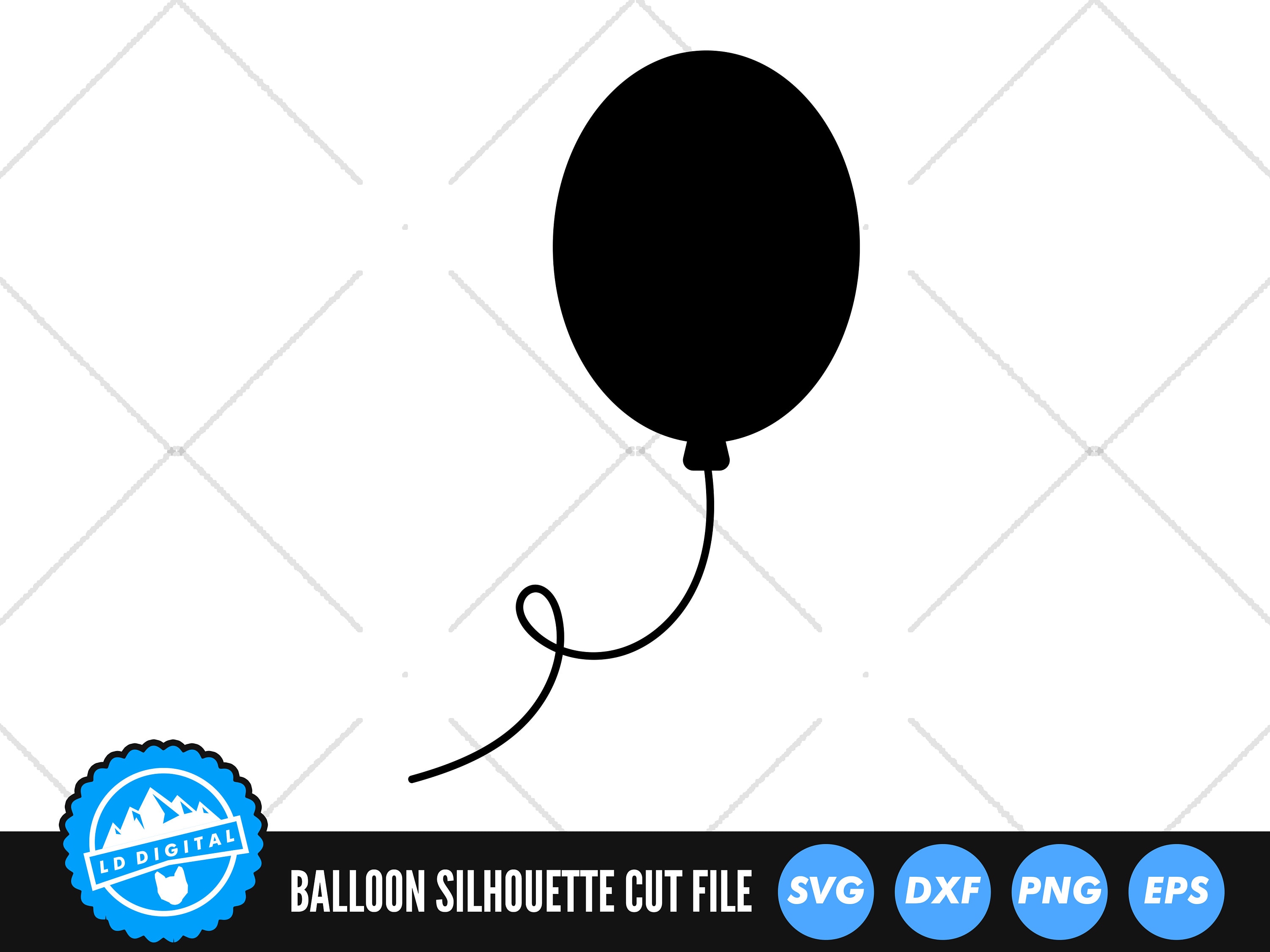 Ballon SVG-Dateien | Luftballons SVG-Schnittdateien | Ballon-Silhouette ...