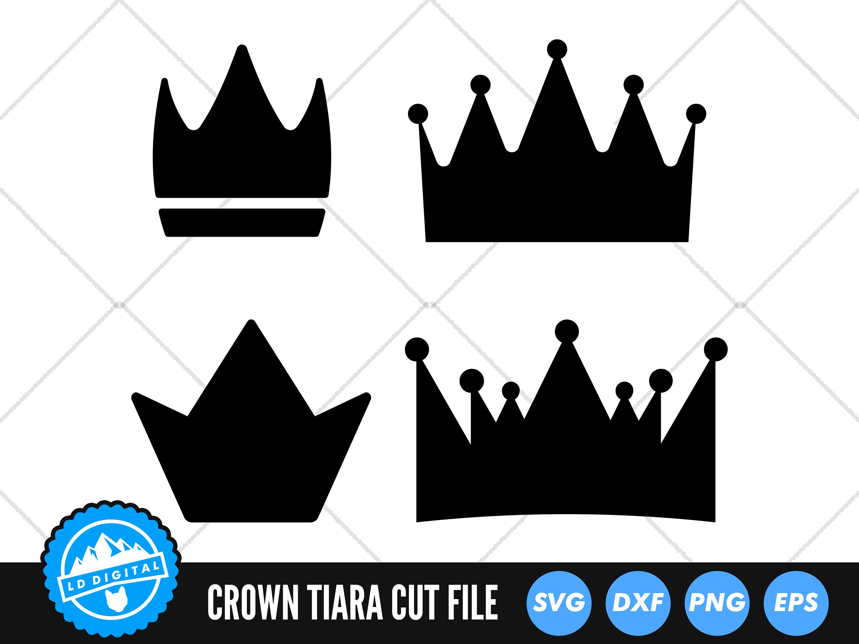 Crown SVG Files | Tiara SVG Cut Files | Crown Silhouette Vector Files ...