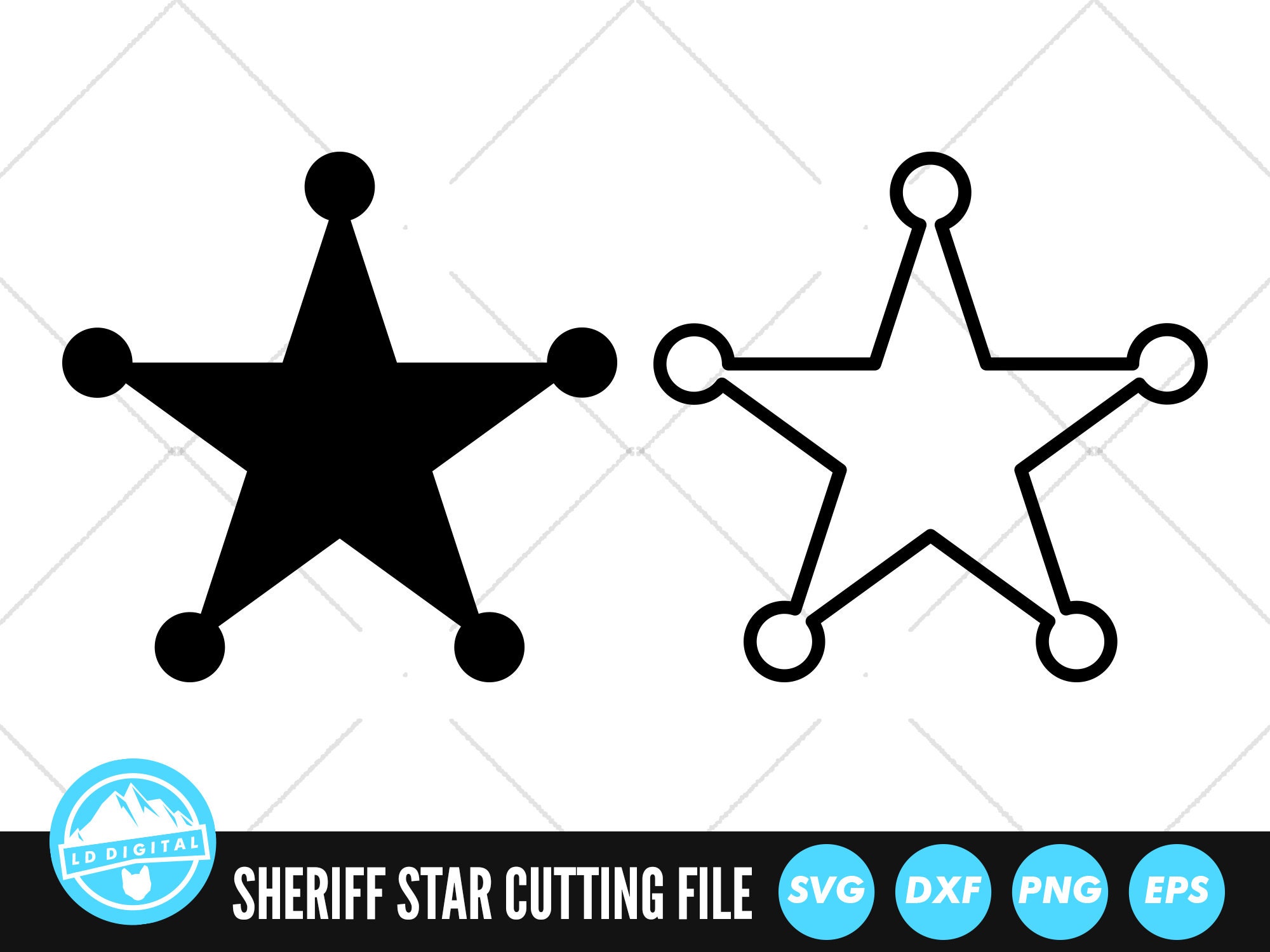 Sheriff Star Vector