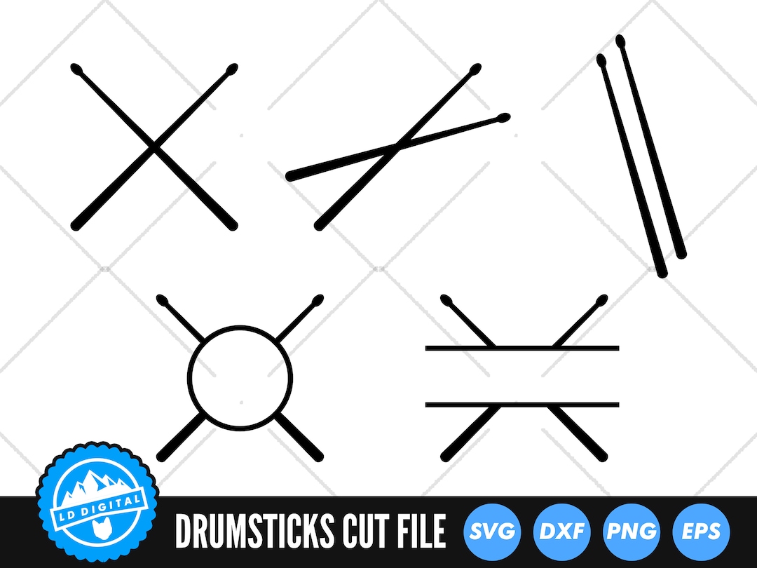 Drumsticks SVG Files | Drumsticks Cut Files | Drummer Vector Files ...