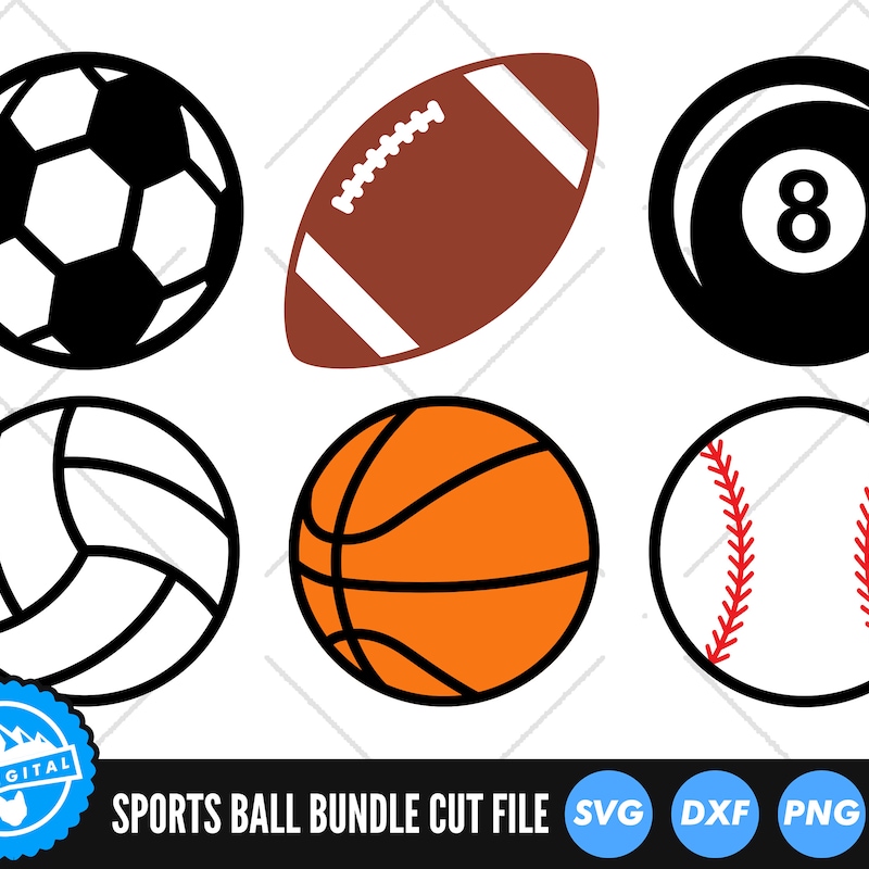 Sports Balls Printables - Etsy