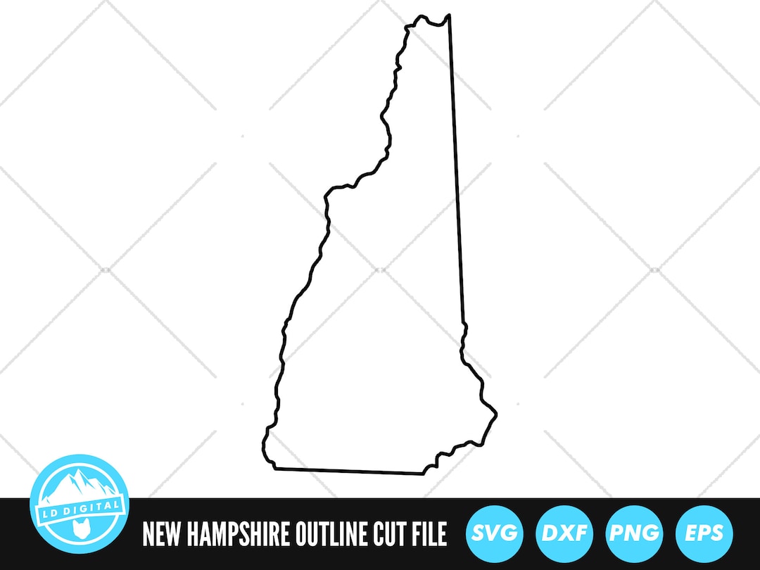 New Hampshire Outline SVG Files | New Hampshire Cut Files | United ...