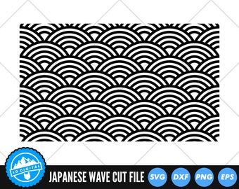 Japanese Wave Svg - Etsy