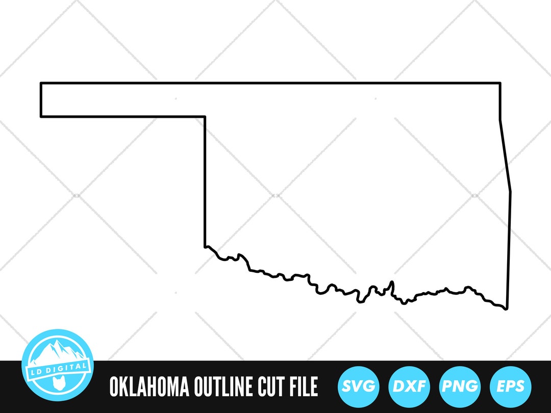 Oklahoma Outline SVG Files | Oklahoma Cut Files | United States of ...