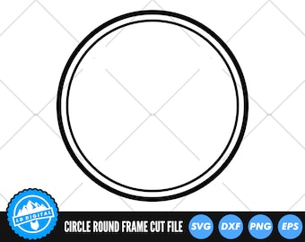 Circle Basic Shapes SVG Files Circle Frame Cut Files | Etsy