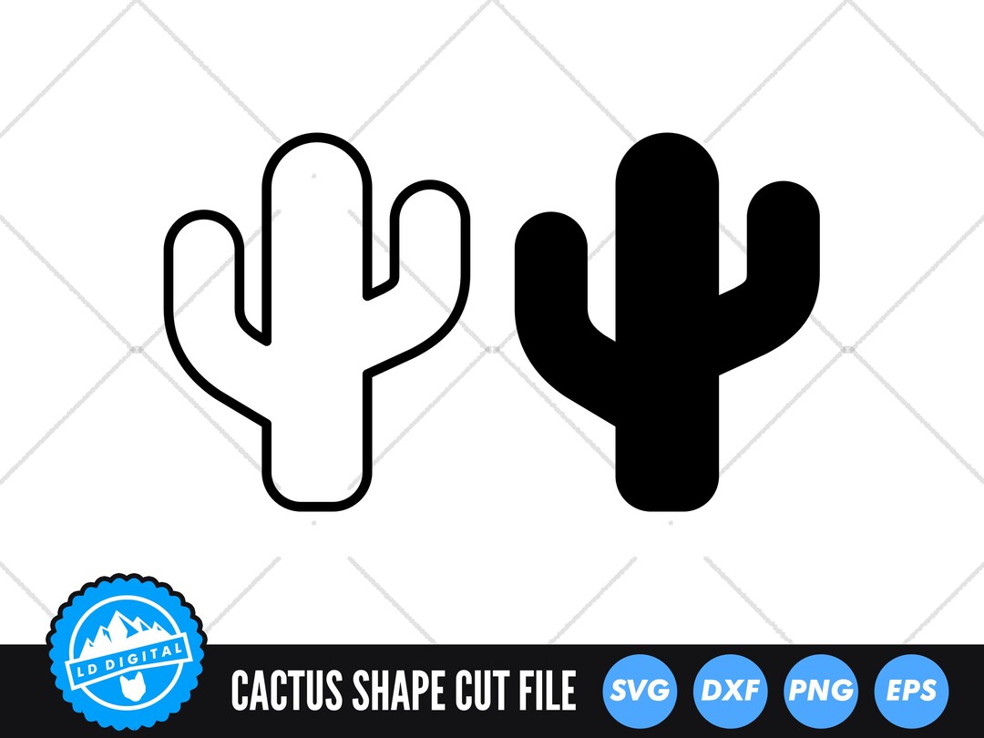 Cactus SVG Files | Cactus Cut Files | Cactus Silhouette SVG Vector ...