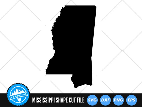 Mississippi State SVG Files Mississippi Silhouette Cut Files | Etsy