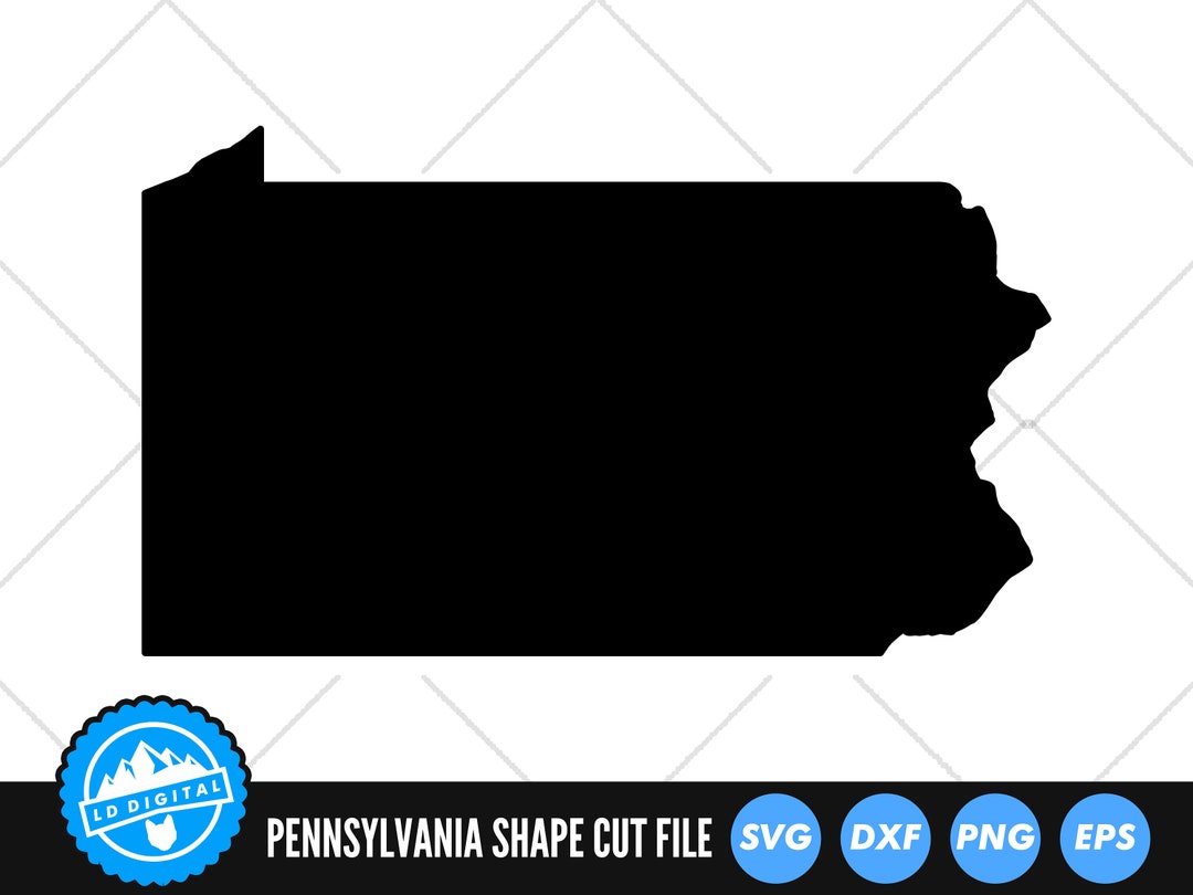 Pennsylvania State SVG Files | Pennsylvania Silhouette Cut Files ...