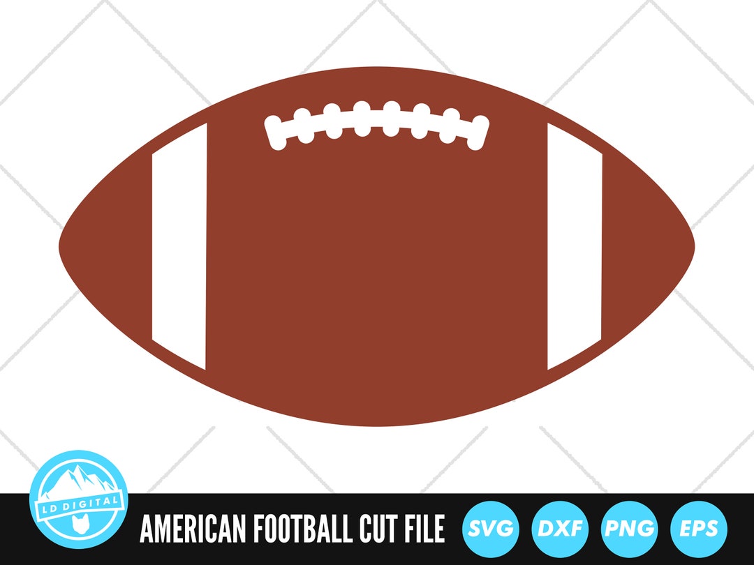 Football SVG Files | Football Silhouette Cut Files | Football Vector ...
