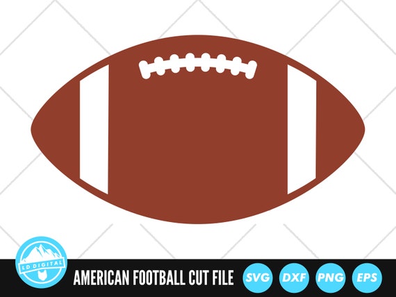 Football SVG Files Football Silhouette Cut Files Football | Etsy