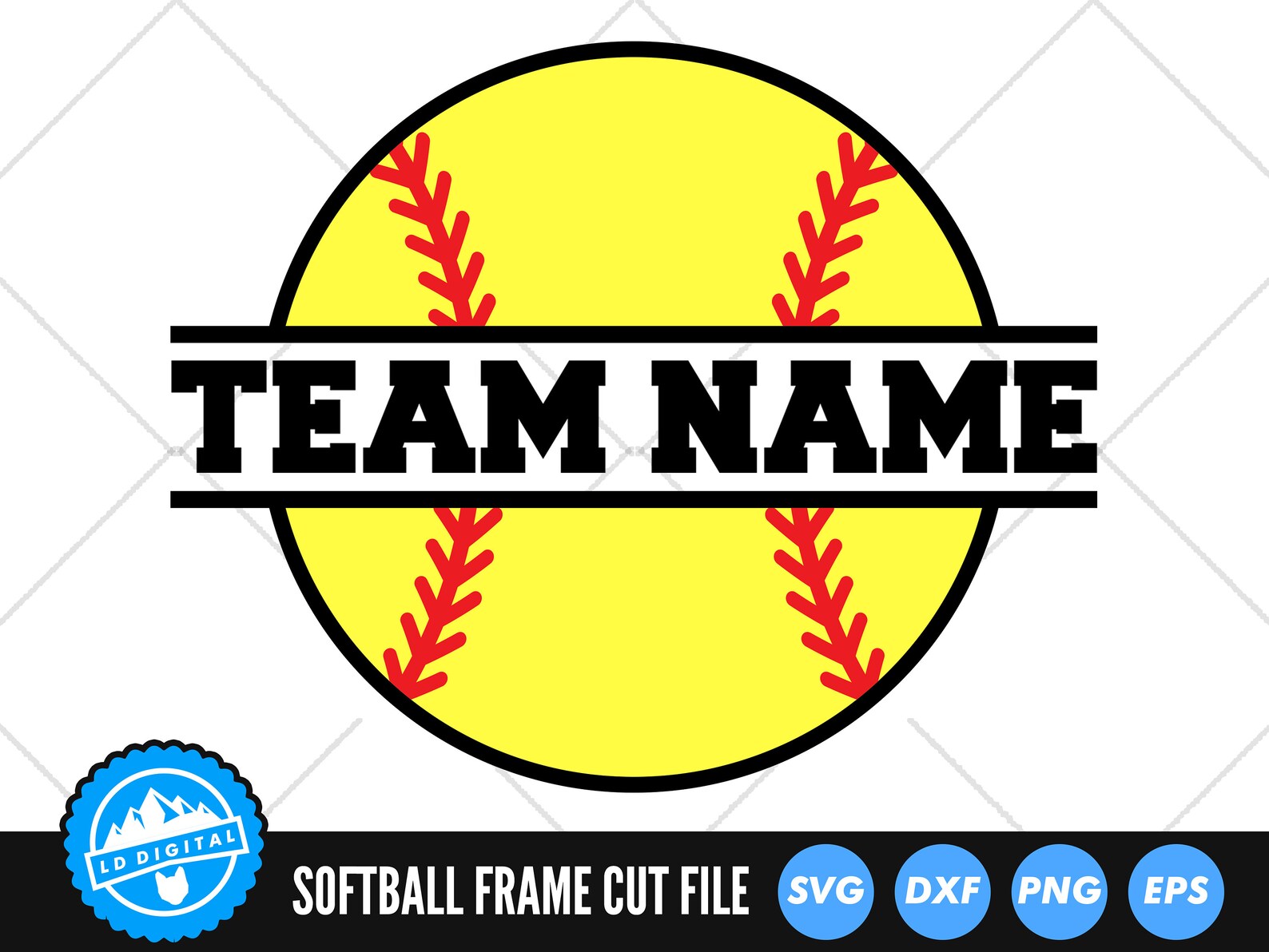 Softball SVG Bundle Softball Frames Cut Files Softball - Etsy