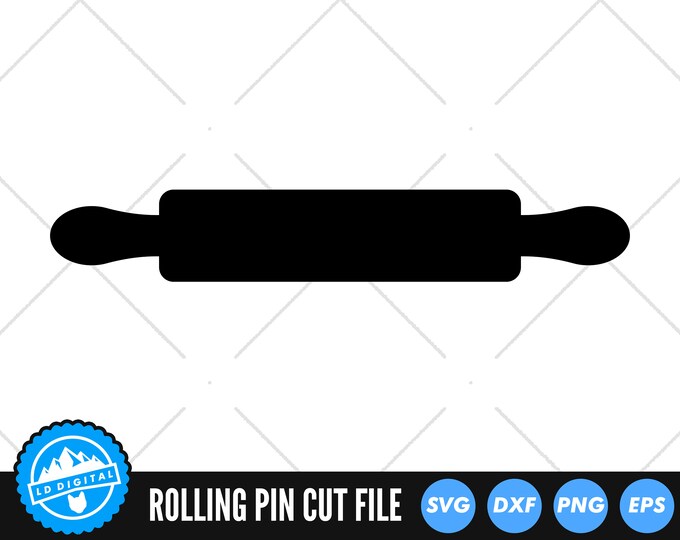 Rolling Pin Svg, Rolling Pin Png, Rolling Pin Dxf, Bakery Clipart Png ...