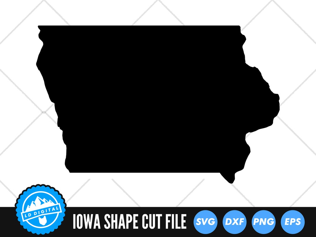 Iowa State SVG Files | Iowa Silhouette Cut Files | United States of ...