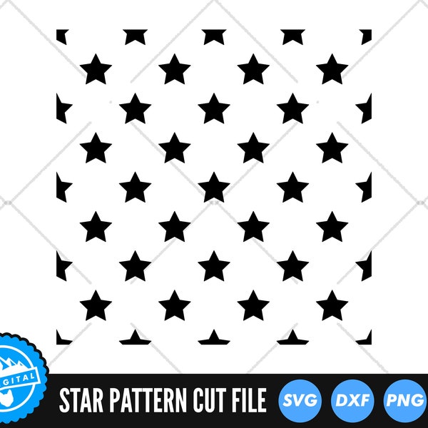 Star Seamless Pattern Svg - Etsy