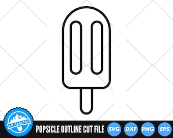 Popsicle Outline SVG Files | Ice Cream Cut Files | Summer Popsicles SVG ...