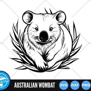 Australian Wombat SVG Files | Wombat Cut Files | Australian Outback ...