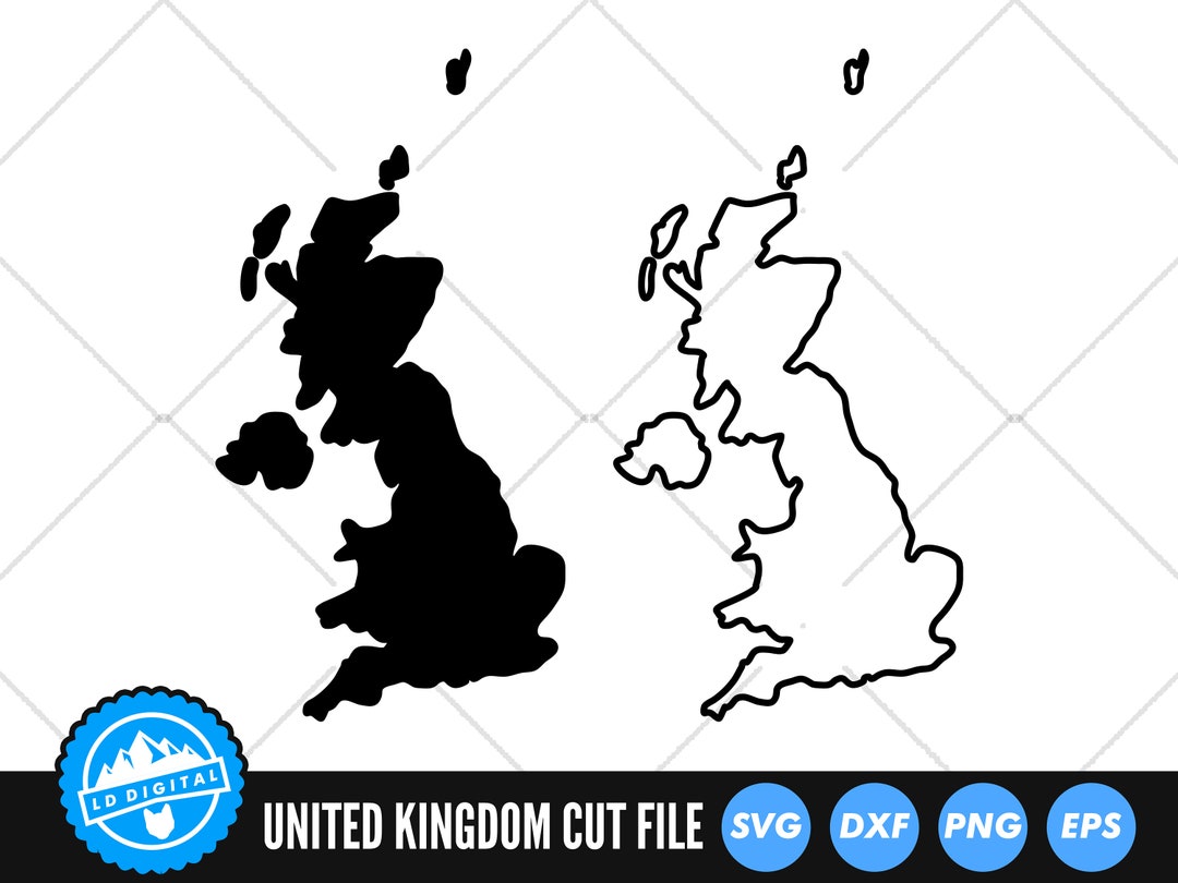 United Kingdom SVG | United Kingdom Cut Files | United Kingdom Outline ...