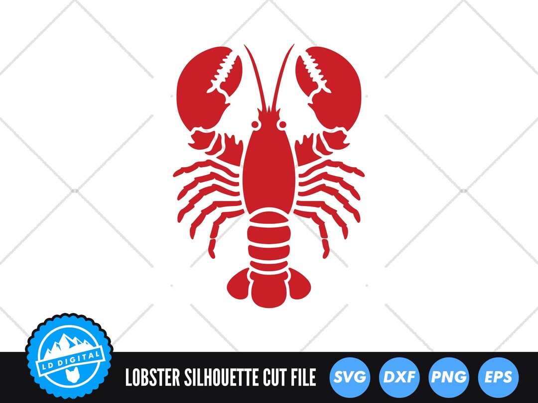 Lobster SVG Files | Lobster Cut Files | Sea Animal Vector | Lobster ...