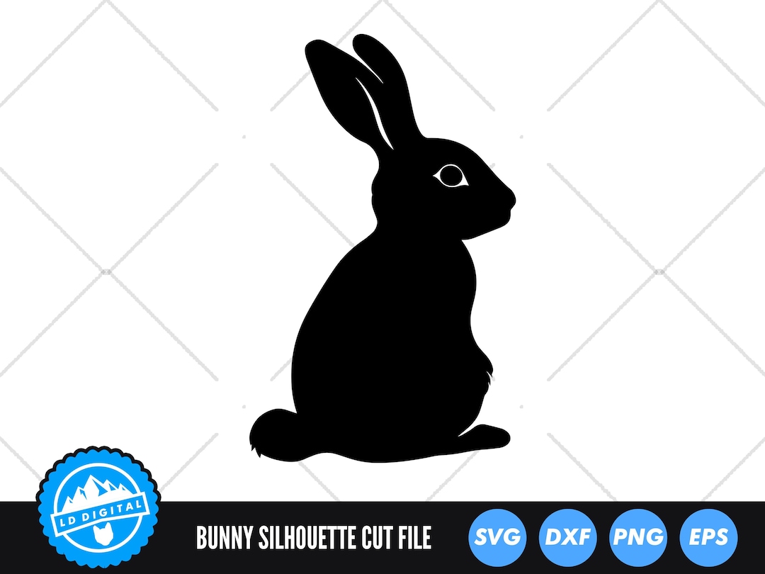 Bunny Easter SVG Files | Rabbit Cut Files | Rabbit Animal Vector ...