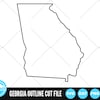 Georgia Outline SVG Files, Georgia Cut Files, United States of America ...