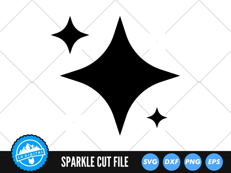 Sparkle SVG Files | Stars Cut Files | Sparkle Stars SVG Vector | Sparkle Vector | Sparkle Shape ...