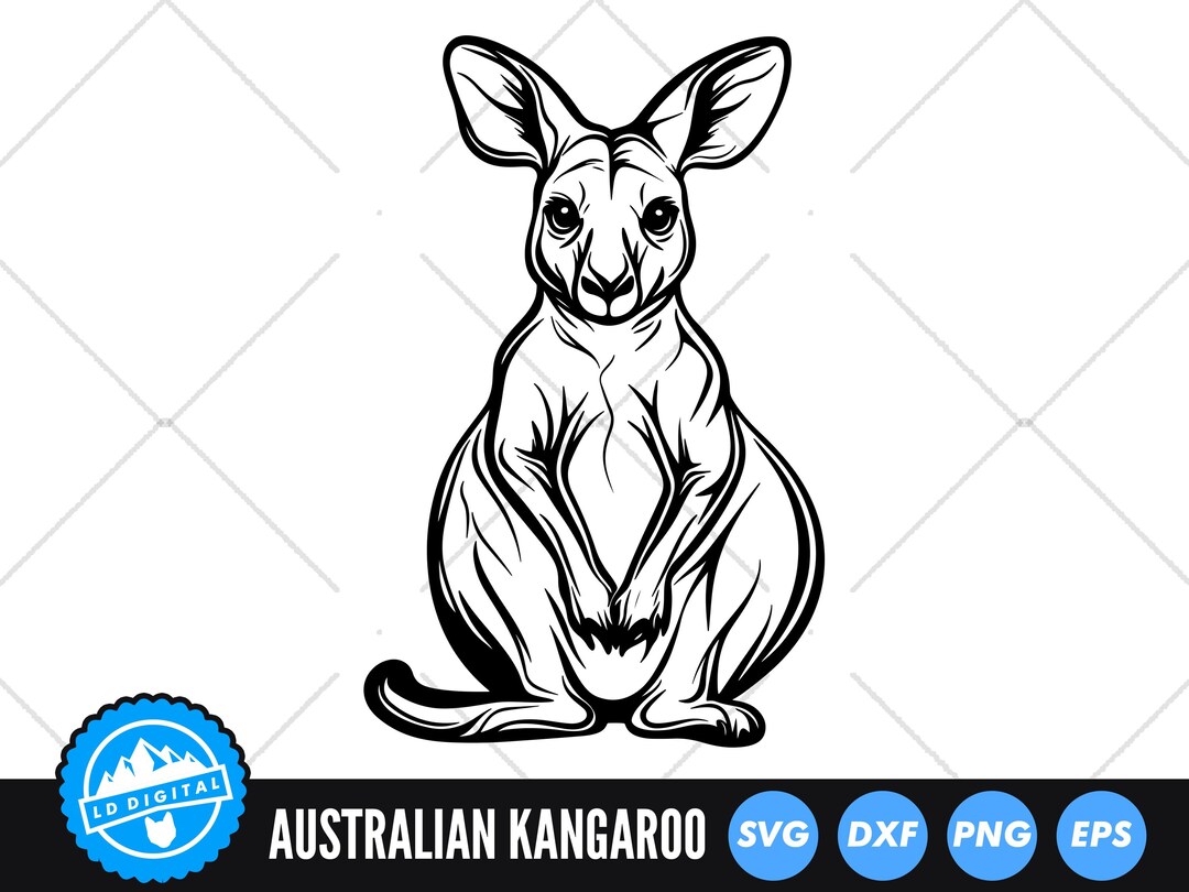 Kangaroo SVG Files | Kangaroo Cut Files | Australian Animal Vector ...